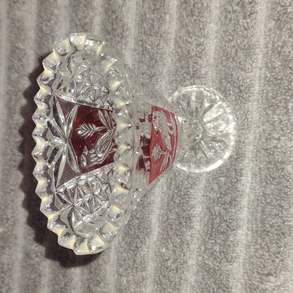 Hofbauer | Accents | Vintage Hofbauer Red Bird Crystal Vase Germany ...